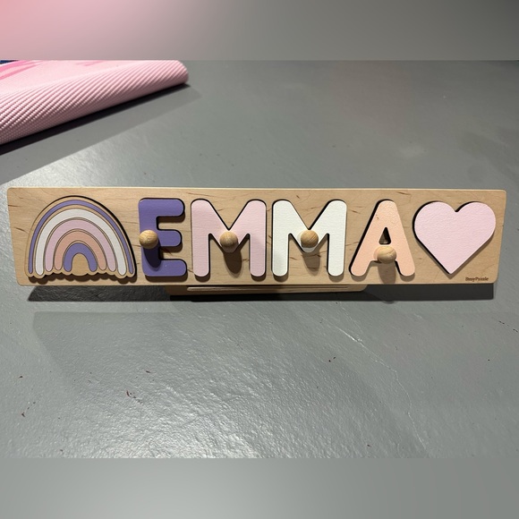 Toys | Wooden Name Puzzle Emma | Poshmark